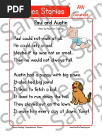 AW Phonics Reading Comprehension Stories | PDF | Learning Methods ...