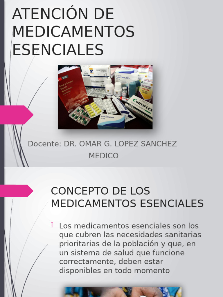 Medicamentos Esenciales | PDF | Medicamentos con receta | Medicina