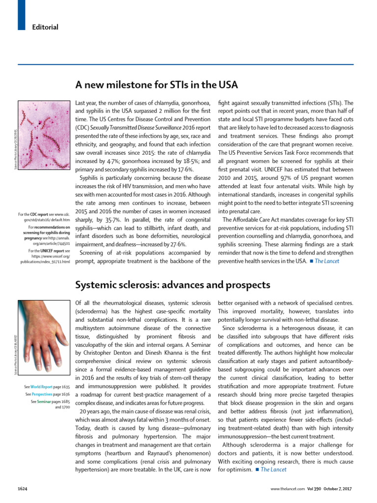 A New Milestone For STIs in The USA Lancet | PDF | Sexually Transmitted ...