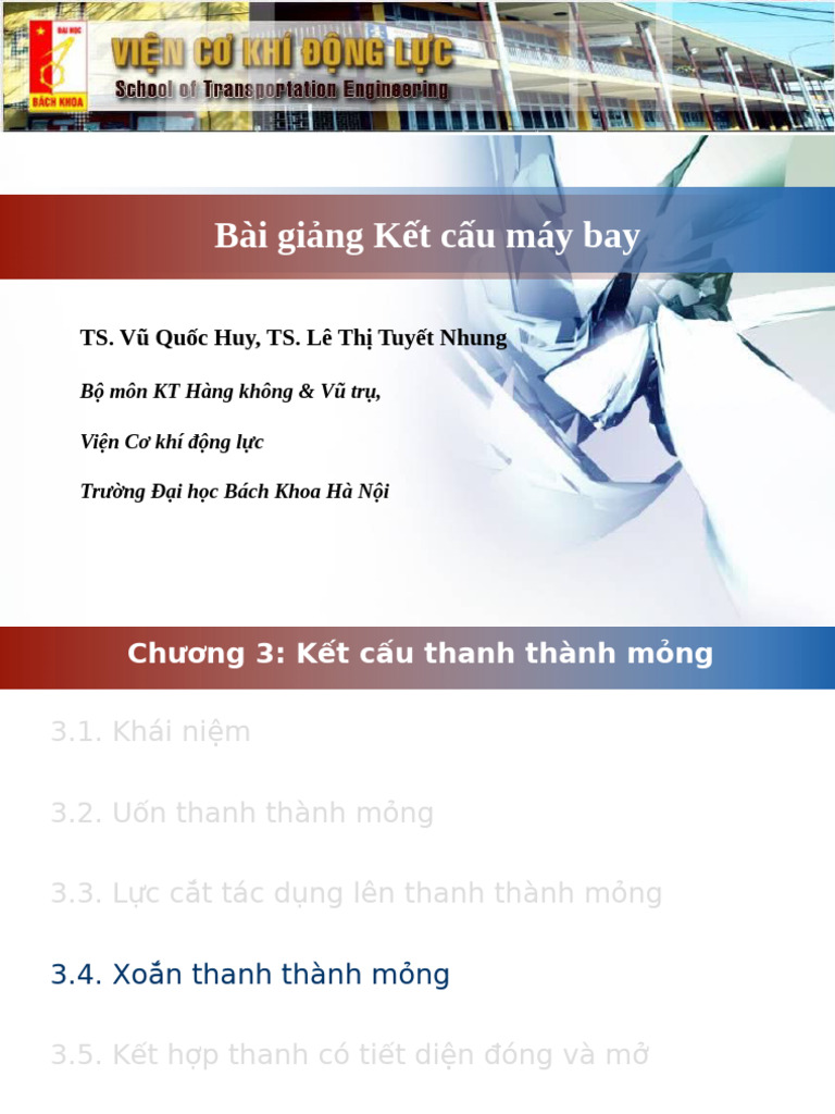 Bai Giang Ket Cau Mb_C3-3.4 Xoan Thanh Thanh Mong | PDF