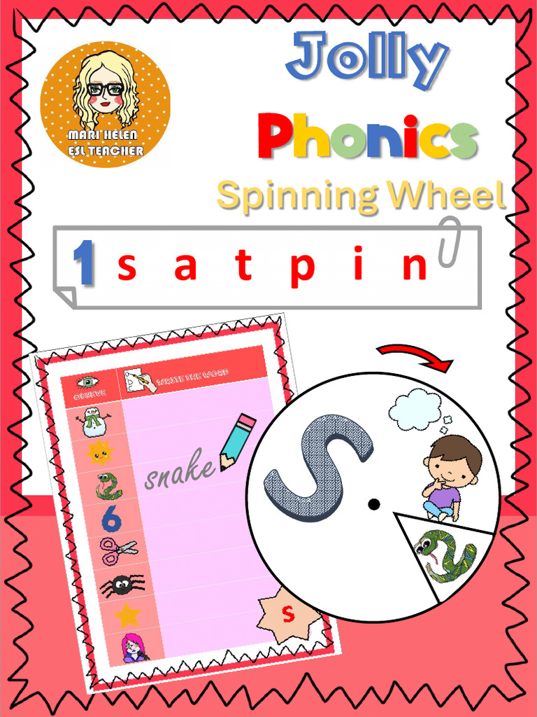 Jolly Phonics Spinning Wheel Activity | PDF