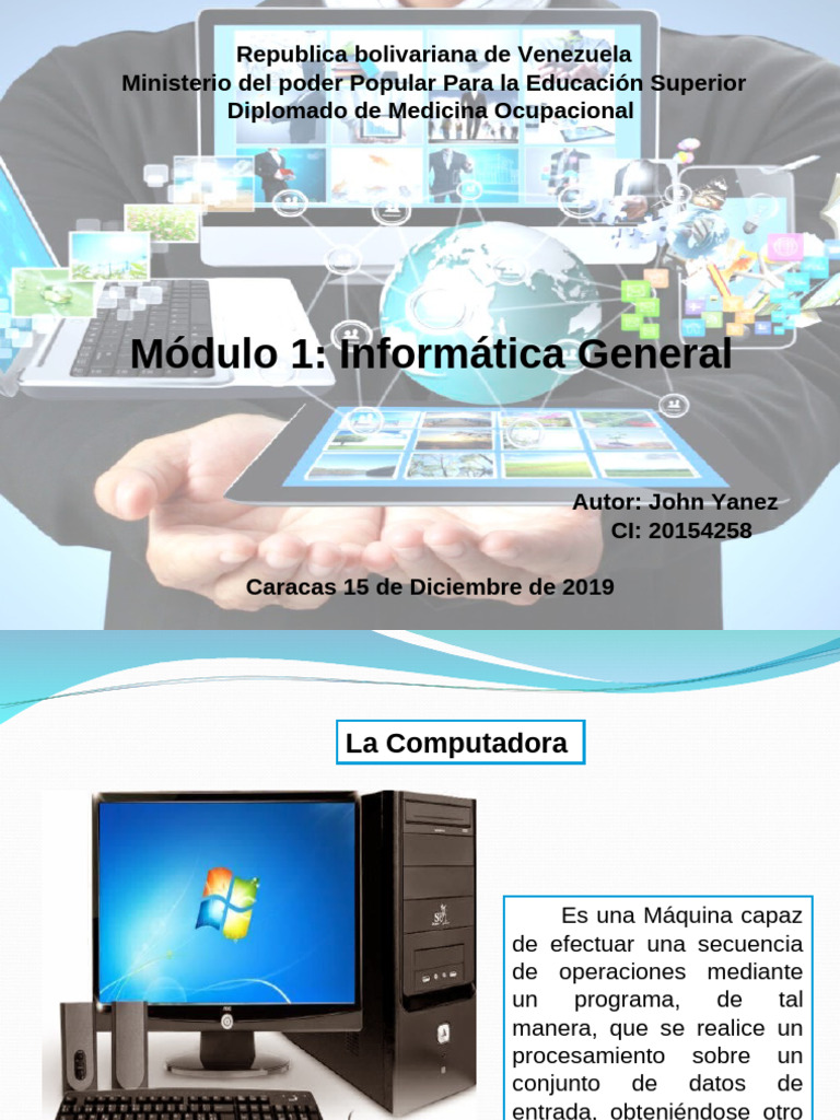Modulo 1 Informatica John Yanez-2 | PDF | Microsoft PowerPoint | Microsoft Excel
