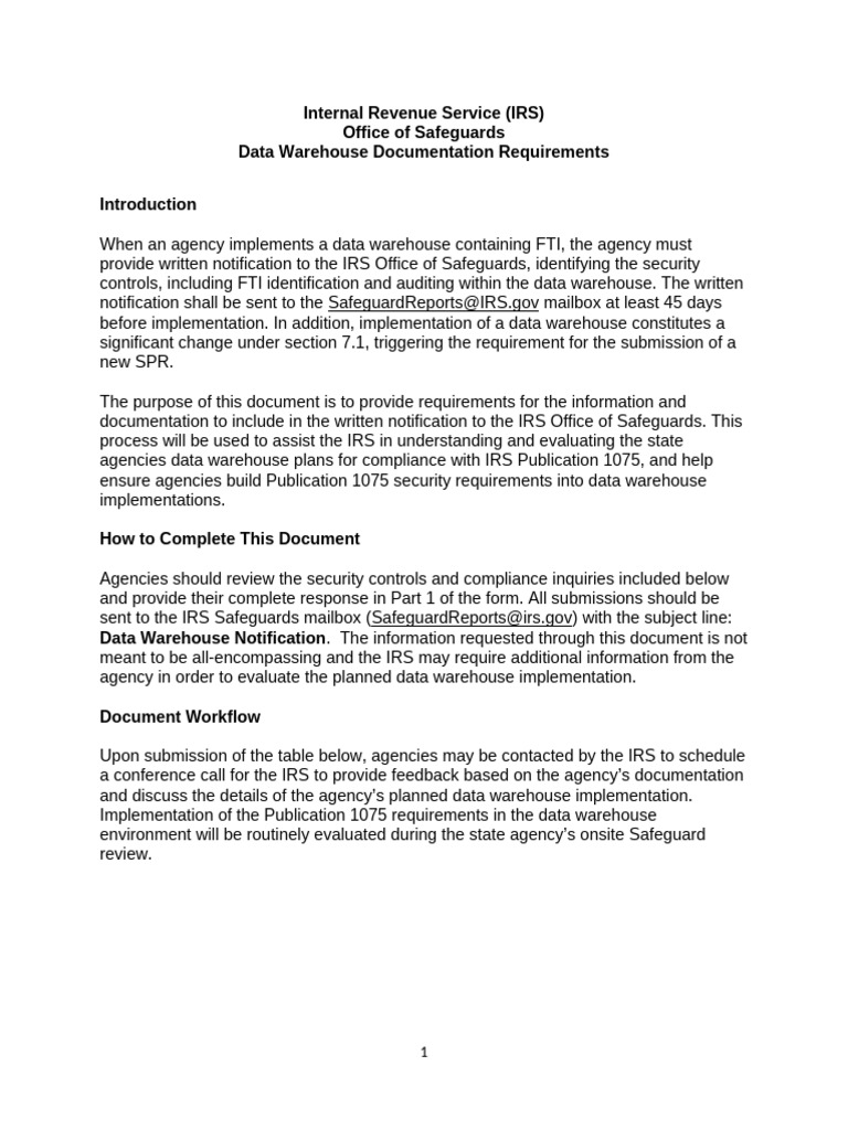 Data Warehouse Documentation Requirements | PDF | Computing ...