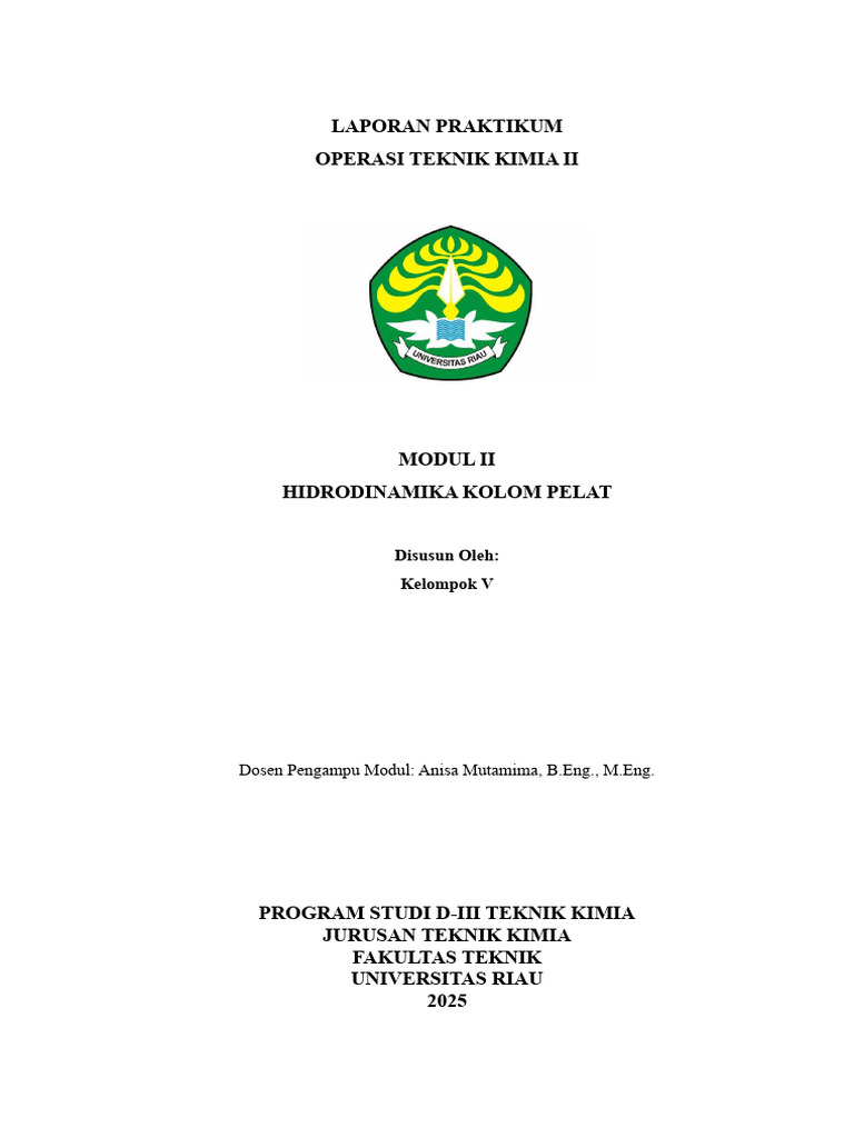 Kel 5A Laporan Prak OTK II Kolom Pelat | PDF