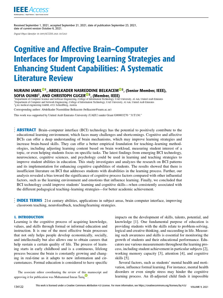 Cognitive - and - Affective - BrainComputer - Interfaces - For - Improving - Learning ...