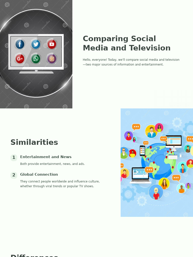 Comparing Social Media and Television | PDF