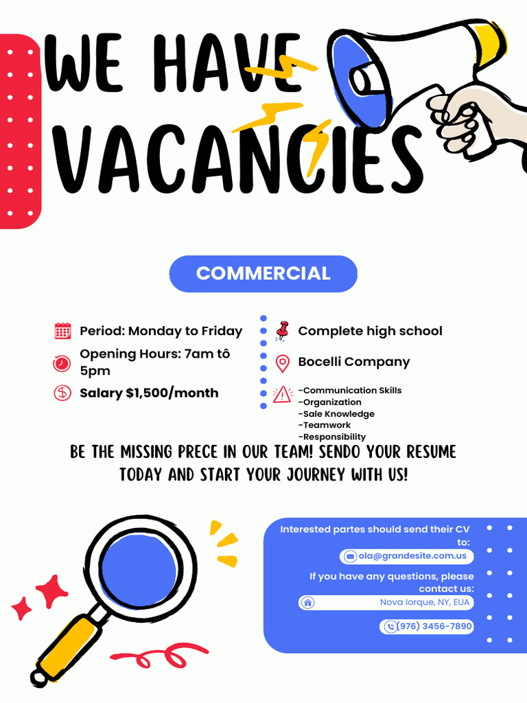 Panfleto Simples e Divertido Vaga de Emprego Azul e Branco_20250527_201829_0000 | PDF