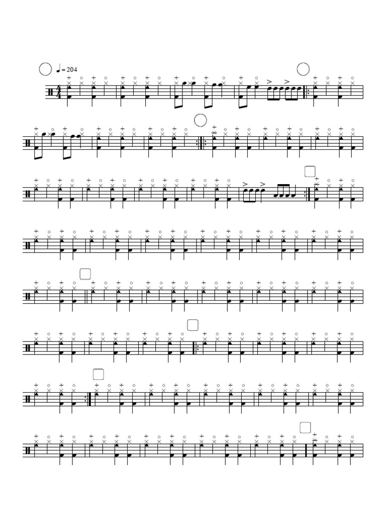 Mil Horas-Icm - Drum Set | PDF