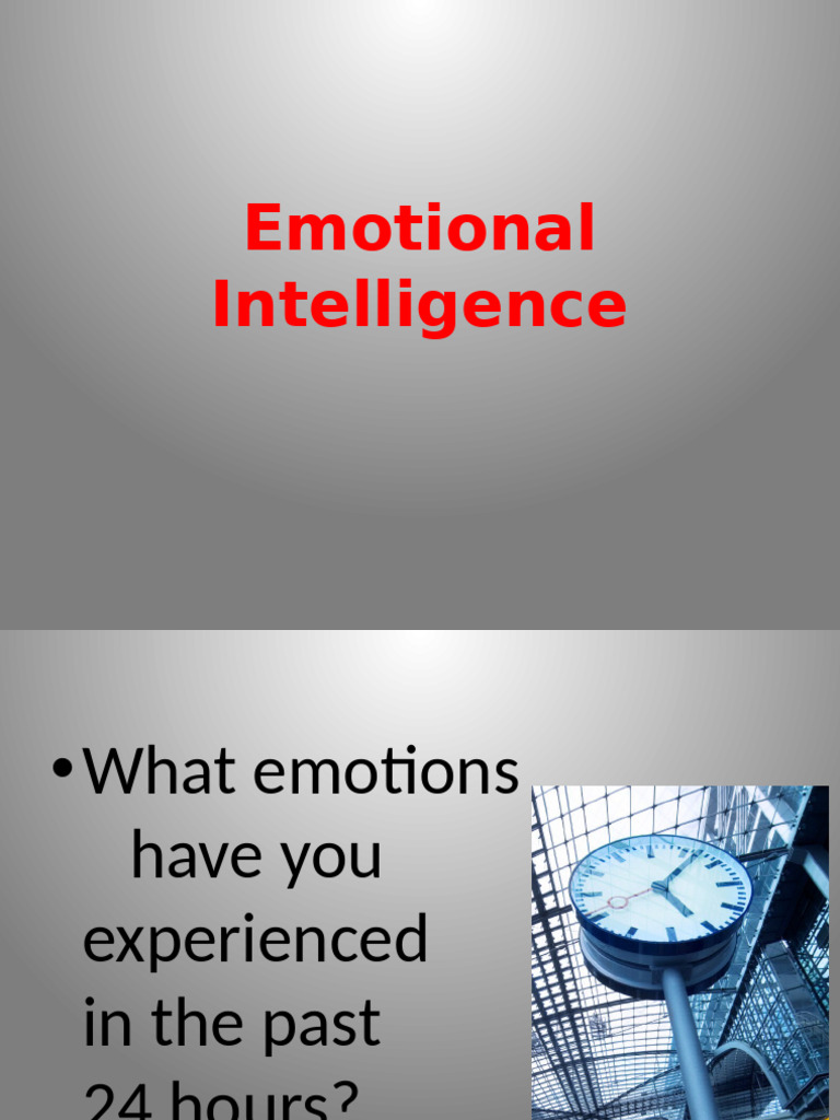 Emotional Intelligence PERDEV | PDF | Emotions | Anger