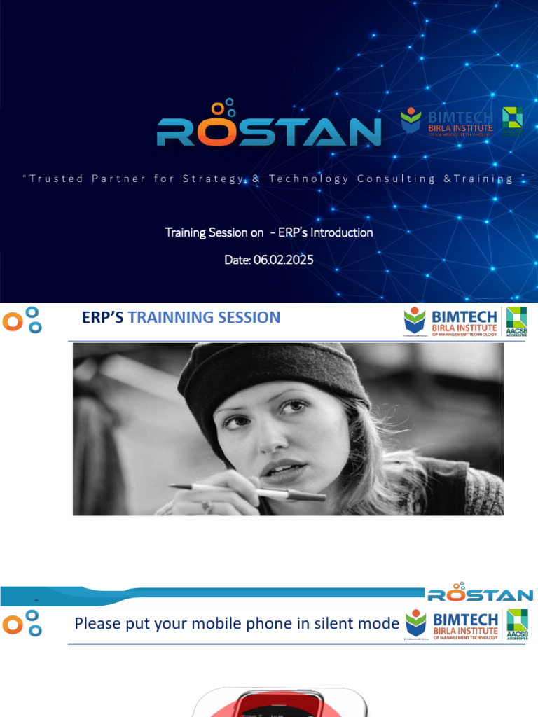 ERPS Introduction Traning Session Class - 1 | PDF | Enterprise Resource ...