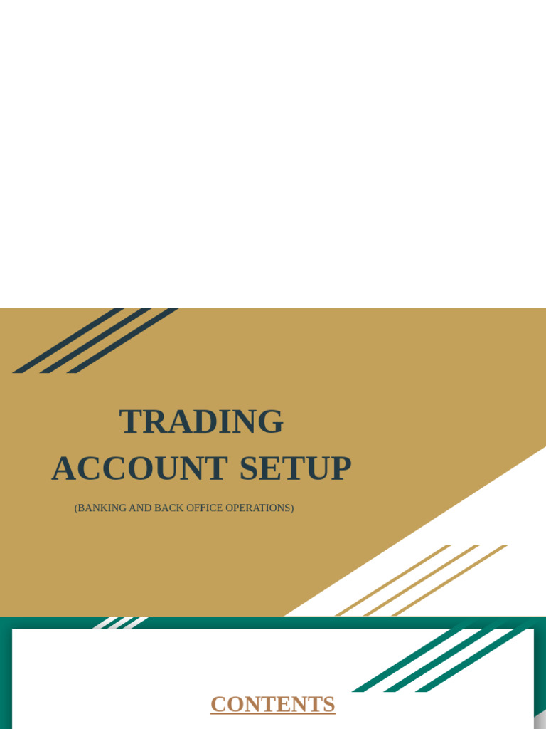 Trading Account Setup Guide | PDF | Stocks | Investing