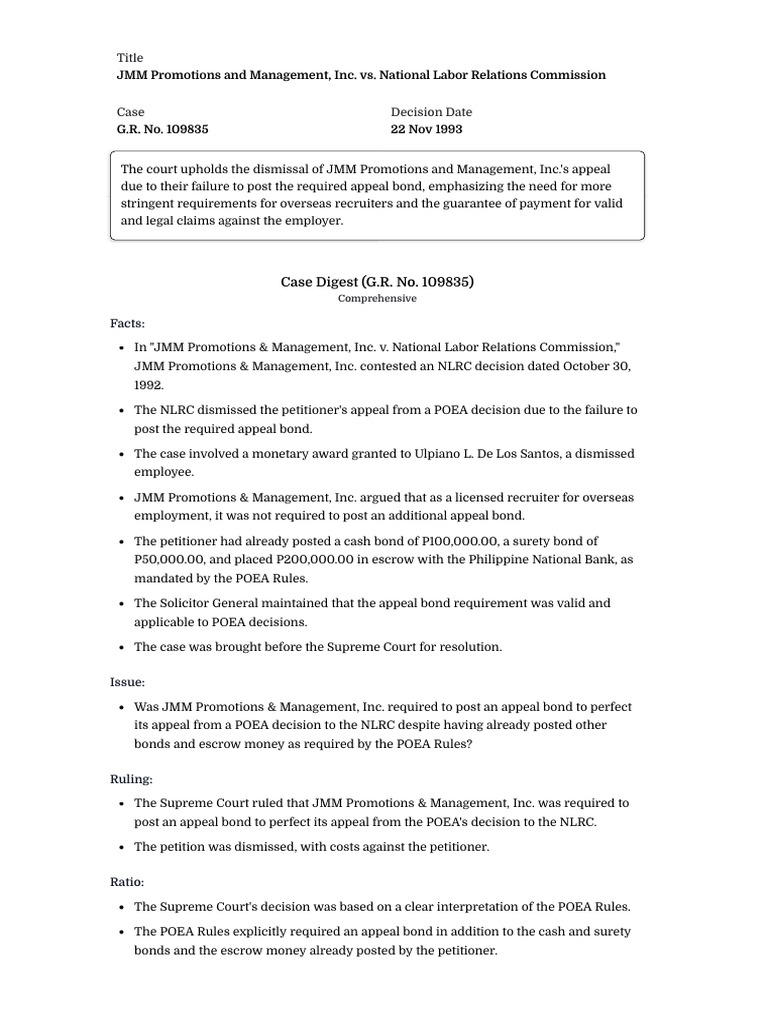 JMM Promotions & Management, Inc. vs. National Labor Relations ...