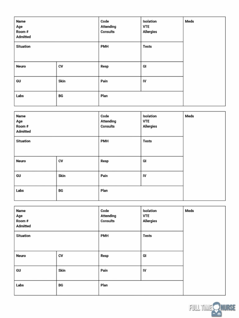 3 Patient Simple Report Sheet FTN | PDF