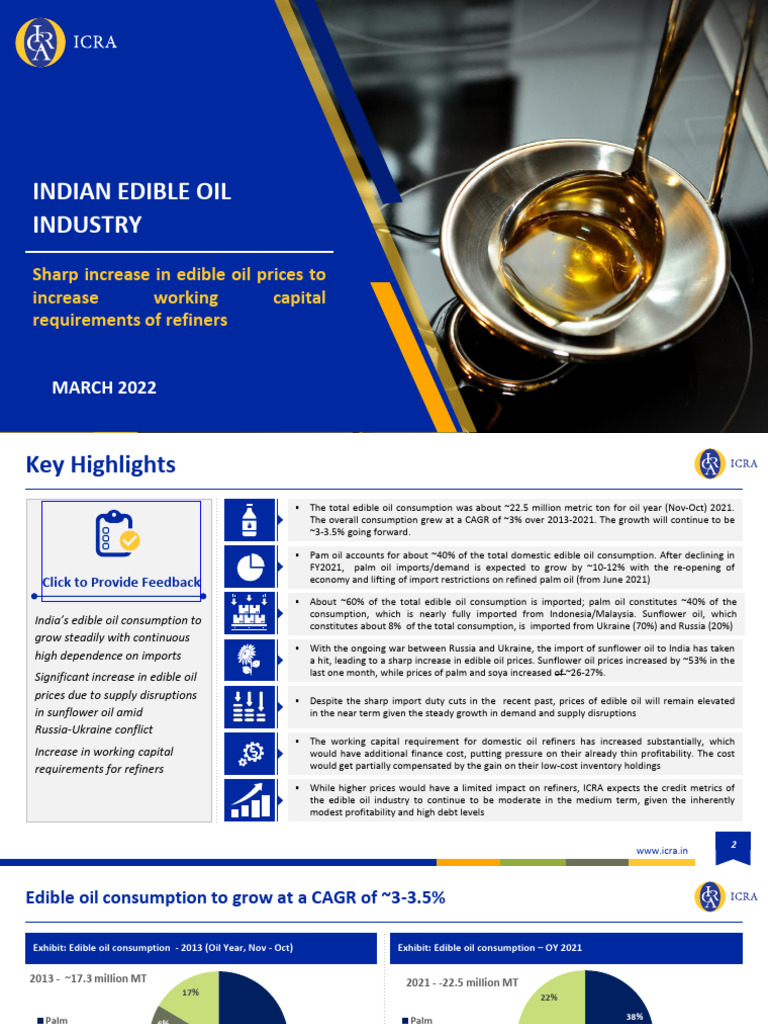 Edible Oil Price Surge and Market Trends | PDF | Palm Oil | Cooking Oil