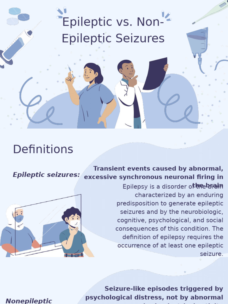 Distinguishing Seizures: Epileptic vs PNES | PDF | Epilepsy ...