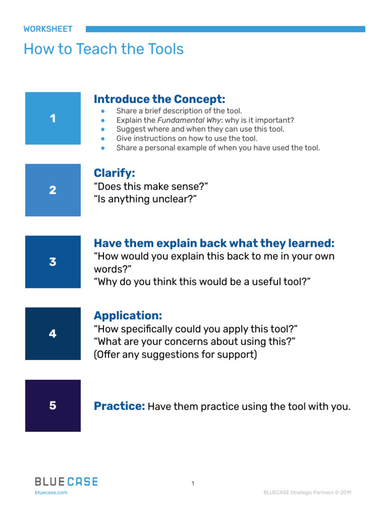 How To Teach The Tools Website Update | PDF