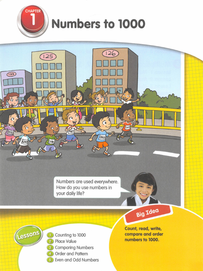 Chapter 1 Numbers to 1000 | PDF