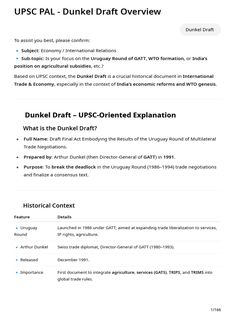 UPSC PAL - Dunkel Draft Overview | PDF | Mahayana | Bodhisattva