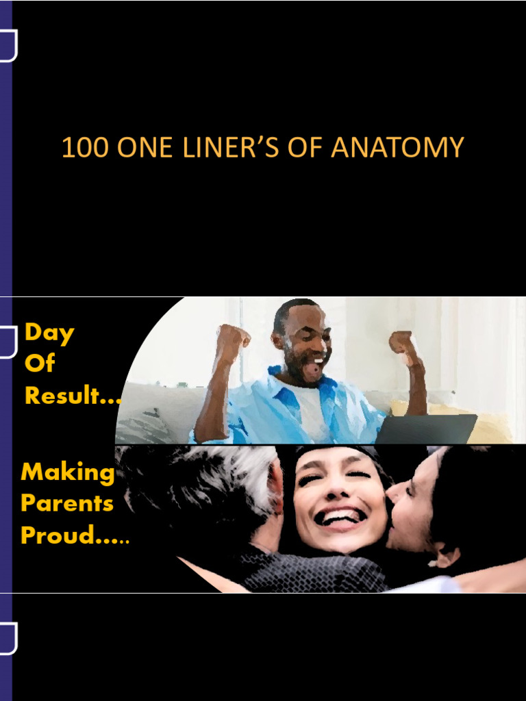 100 One Liners - DR - Azam Anatomy | PDF | Cerebellum | Musculoskeletal ...