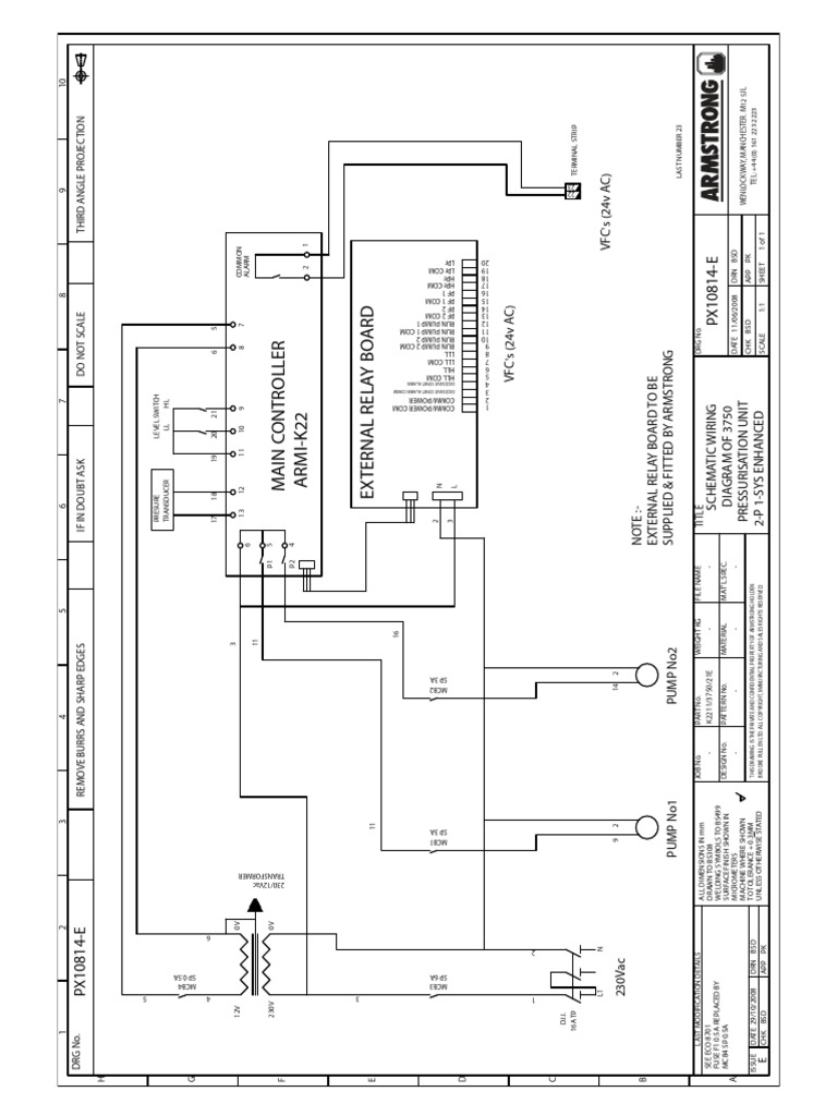 PX10814 E Schematic Wiring Diagram 3750 Pressurisation Unit 2 P 1 SYS ...