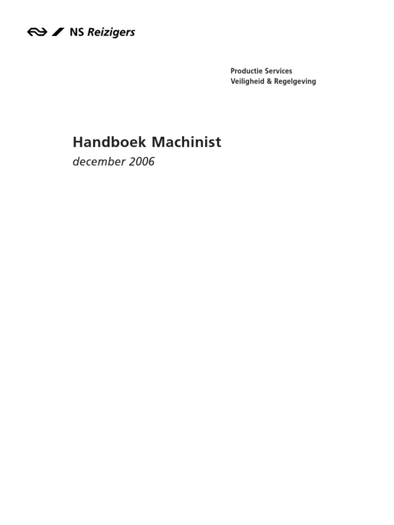 Handboek Machinist | PDF