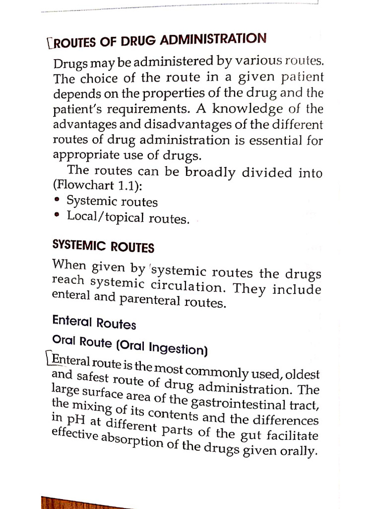 Route of Administration | PDF
