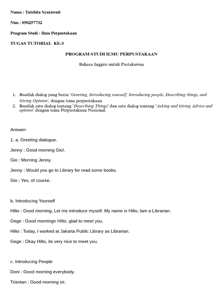 TUGAS TUTORIAL 3 - .Docx - 20250605 - 143920 - 0000 | PDF | Libraries