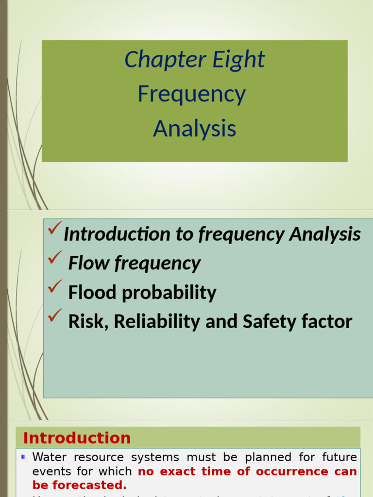 Frequency Analysis | PDF | Probability Distribution | Hydrology