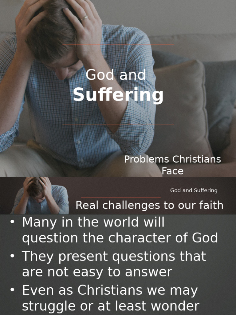 Understanding God and Suffering | PDF | Sin | God