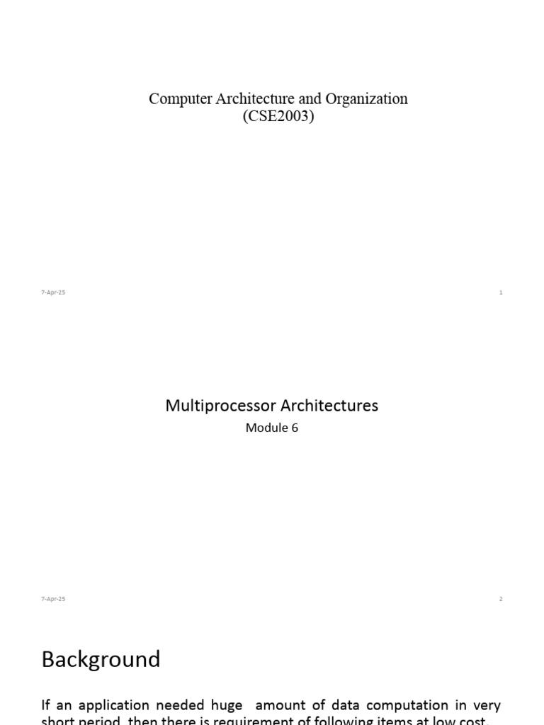 17 Computer Architecture and Organization | PDF | Multi Core Processor | Parallel Computing