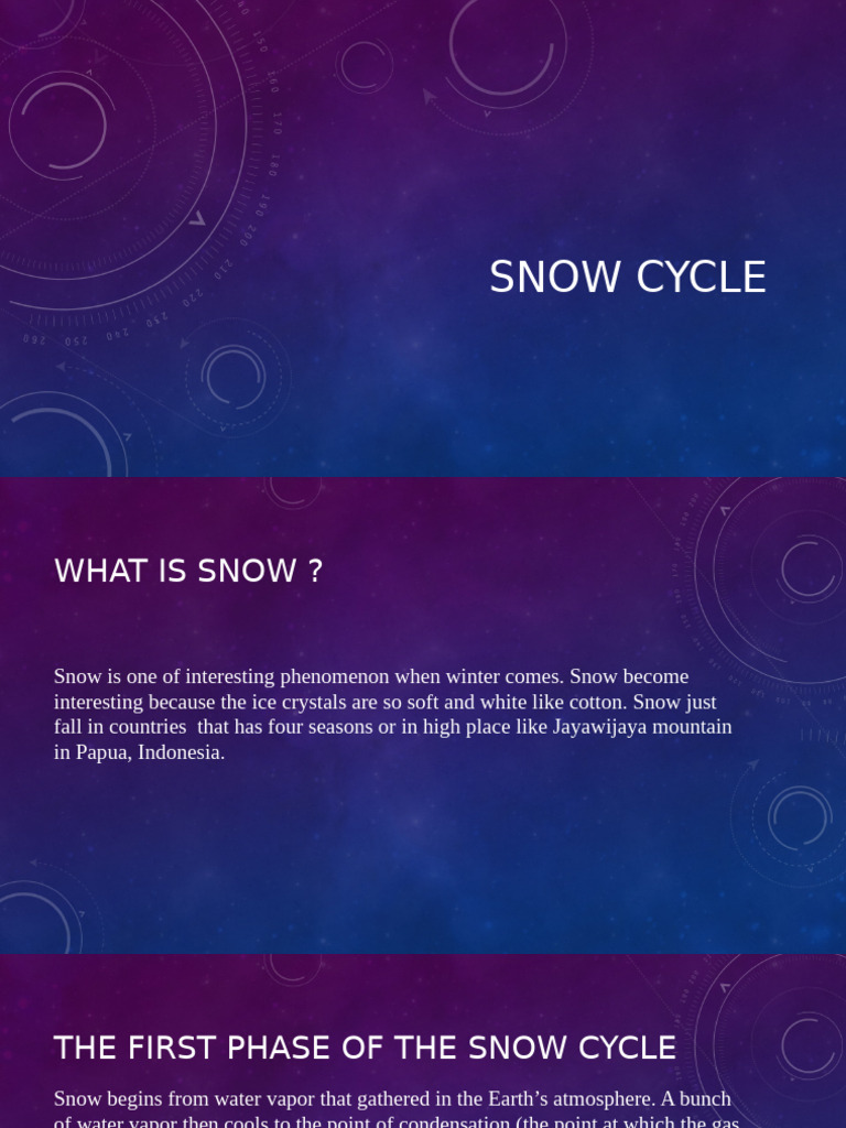 Snow Cycle | PDF