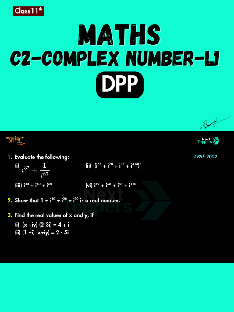 DPP L1 | PDF