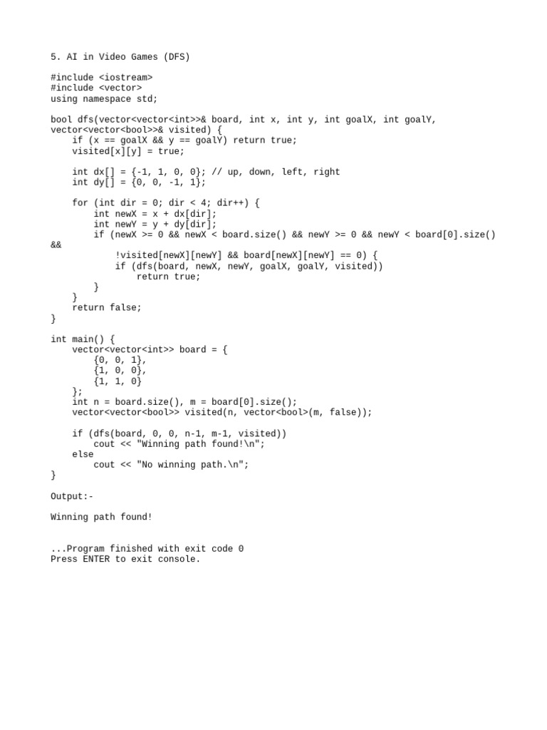 AI Pathfinding in Video Games | PDF