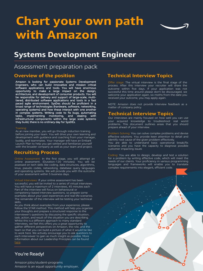 Amazon Systems Development Engineer Guide | PDF | Computer Programming ...