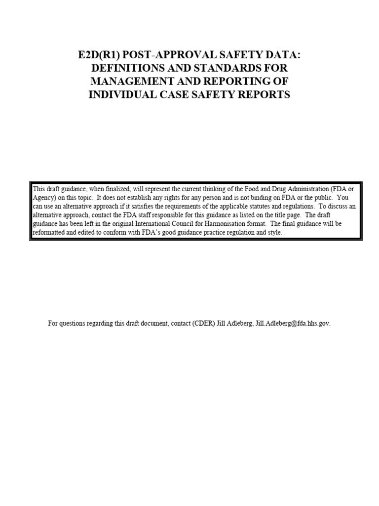 2021-612ICHE2D (R1) TechnicalDocument48003535Final BDClean 3 1 2024 | PDF | Pharmacovigilance ...