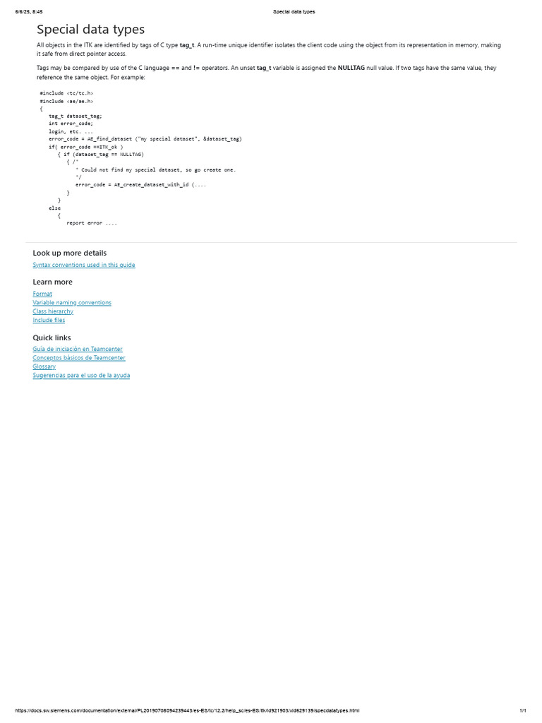 Special Data Types | PDF