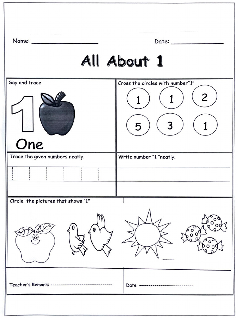 Numbers 1-10 Worksheet Kg2 2 | PDF