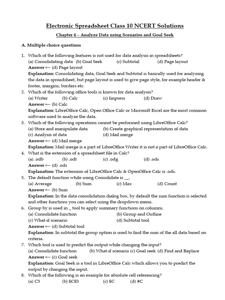 Information Technology-Part B - Unit 2 | PDF | Spreadsheet | Hyperlink