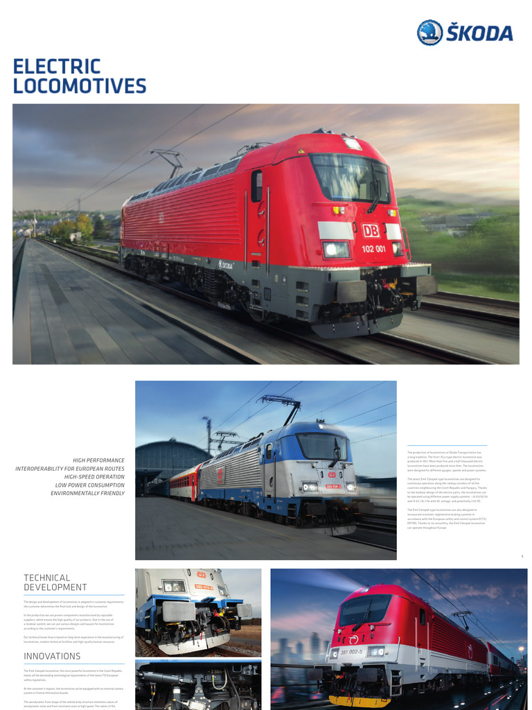 High-Performance Electric Locomotives | PDF | Locomotives | Power Supply