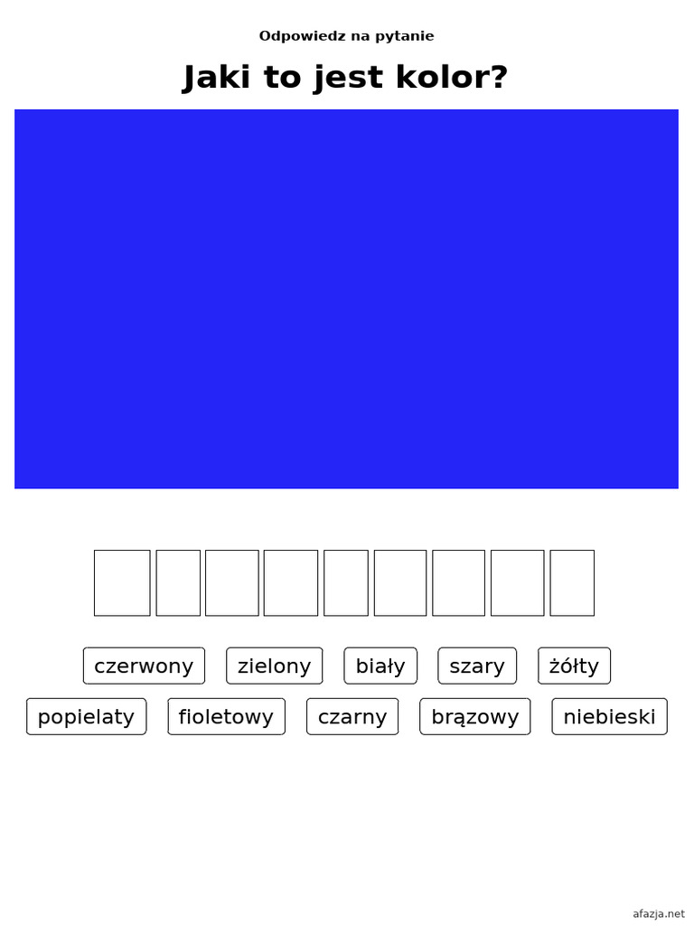 Kolory Nazywanie | PDF