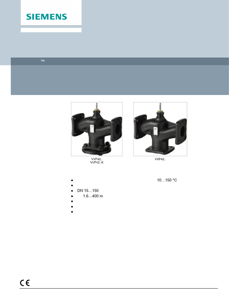 ACVATIX™ 2-3 Port Control Valves PN 16 | PDF | Valve | Electrical ...