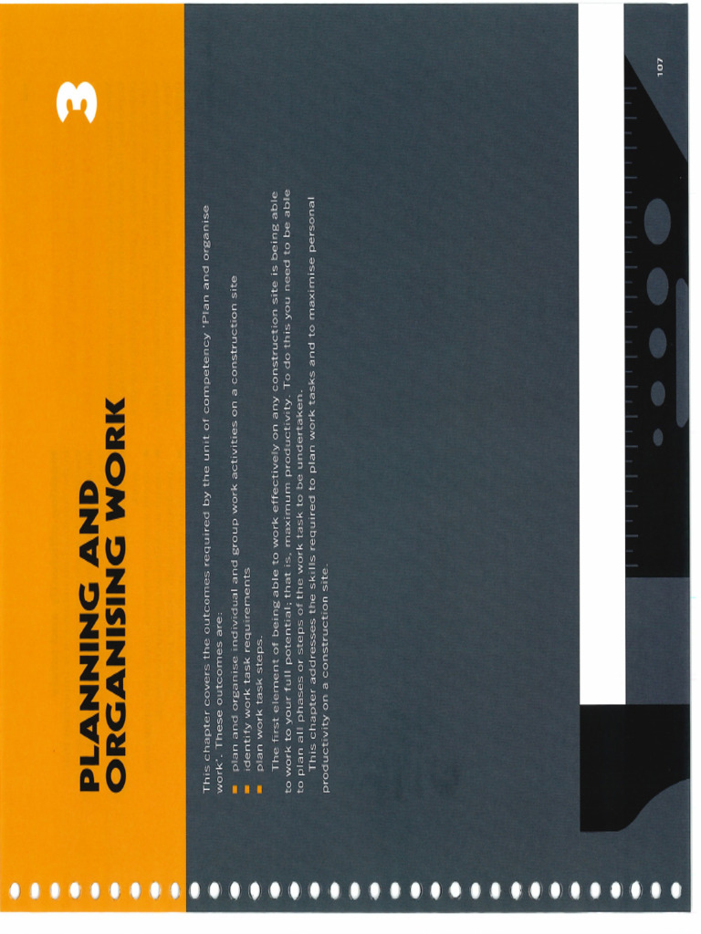 Chap 3 Planning and Organising Work | PDF
