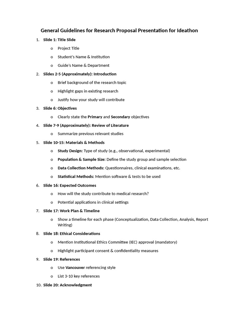 Ideathon Guidelines | PDF