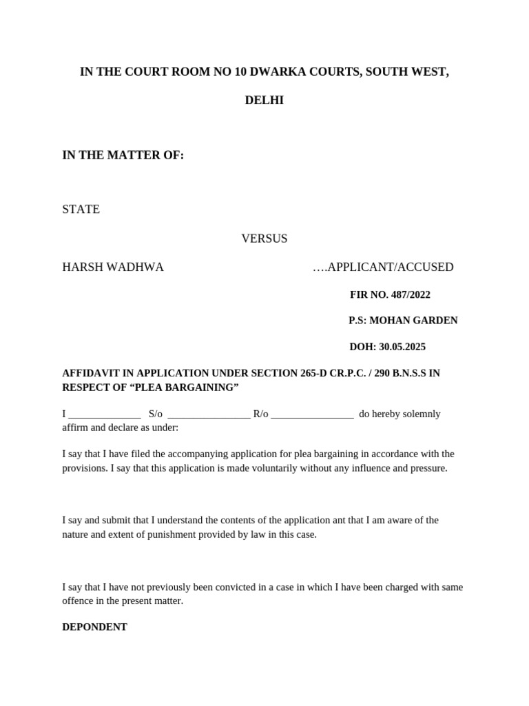 In The Court Room No 10 Dwarka Courts, South West, Delhi | PDF