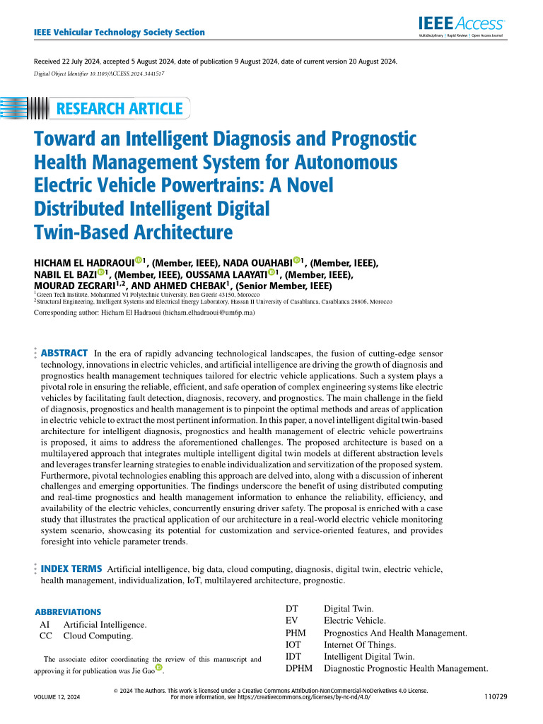 Toward An Intelligent Diagnosis and Prognostic Health Management System ...