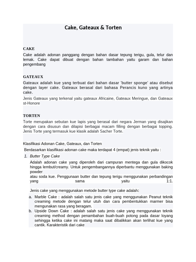 Cake, Gateoux, Torten | PDF