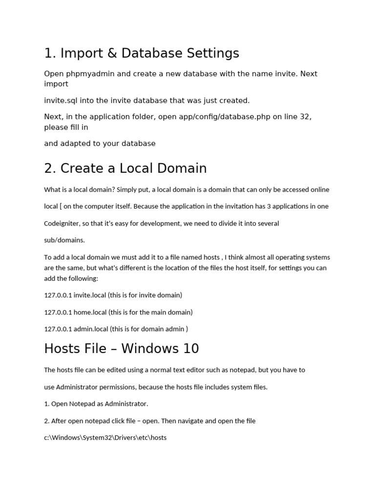 Tutorial Installasi Development Then Production | PDF | Computer File ...