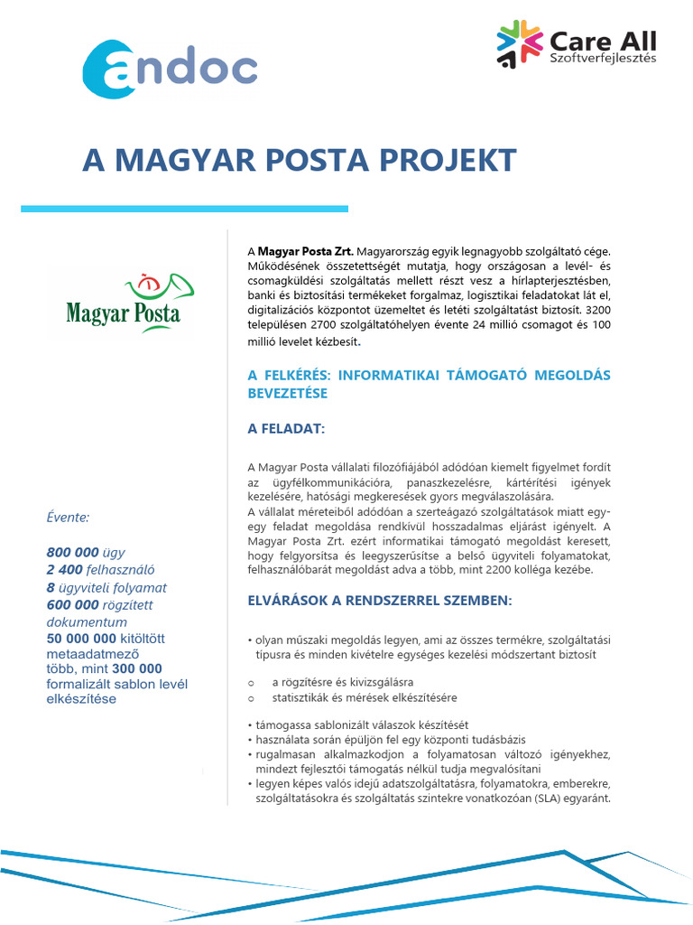 ANDOC Esettanulmany Magyar-Posta HUN | PDF