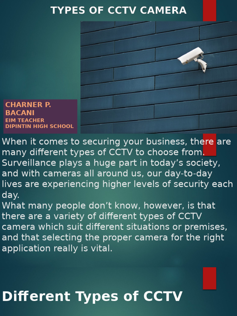 Types of CCTV Camera | PDF | Charge Coupled Device | Camera