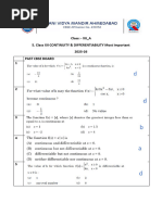 Class 12 Derivative Formulas | PDF